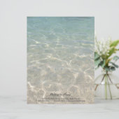 Elegant Ocean Beach Background Letterhead | Zazzle