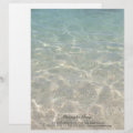 Elegant Ocean Beach Background Letterhead | Zazzle