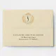 Elegant Old Money Crest - Ivory & Gold Wedding Envelope | Zazzle