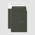 Elegant Olive Green Wedding Thick Cardstock Envelope Mailers | Zazzle