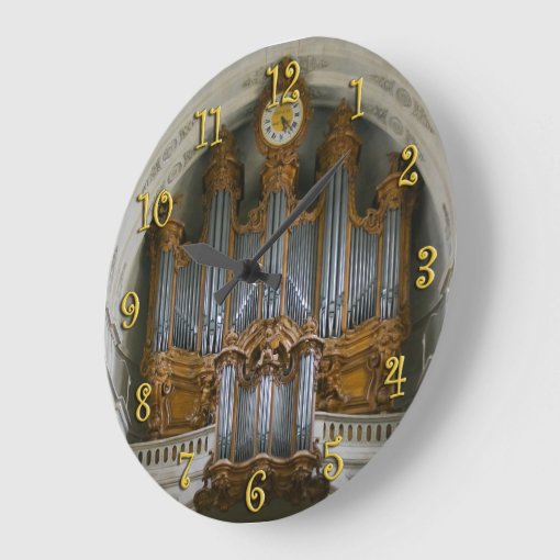 Elegant organ clock | Zazzle