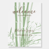 Elegant Oriental Bamboo Wedding Welcome Sign | Zazzle