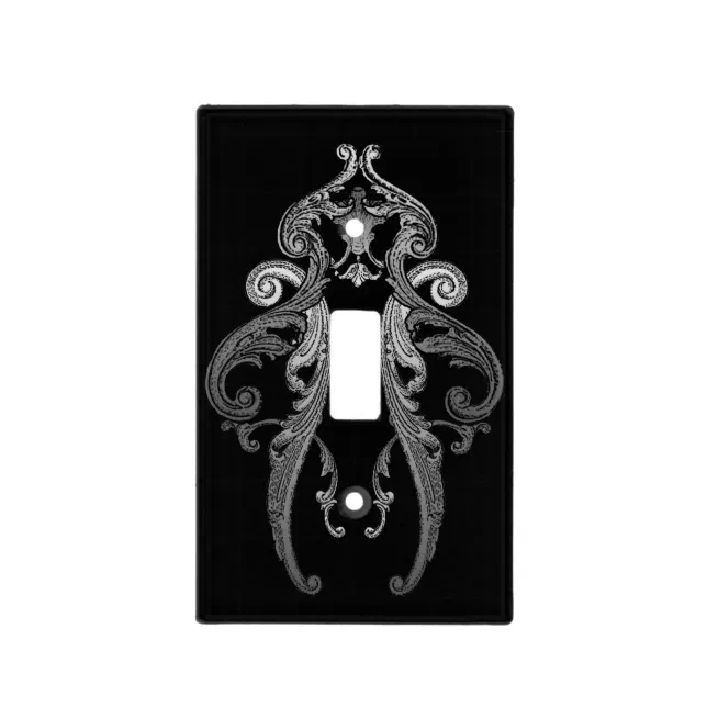 Elegant Ornate Goth Design Light Switch Cover | Zazzle
