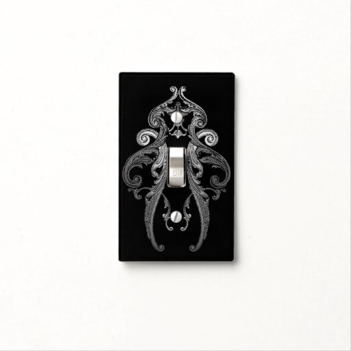 Elegant Ornate Goth Design Light Switch Cover | Zazzle