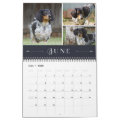 Elegant Ornate White Navy Months Photo Collage Calendar | Zazzle