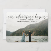Elegant Our Adventure begins Save the Date Photo | Zazzle