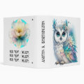 Elegant Owl Theme Binder 2 See Back | Zazzle