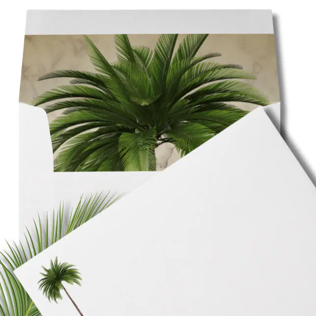 Elegant Palm Tree Envelope | Zazzle