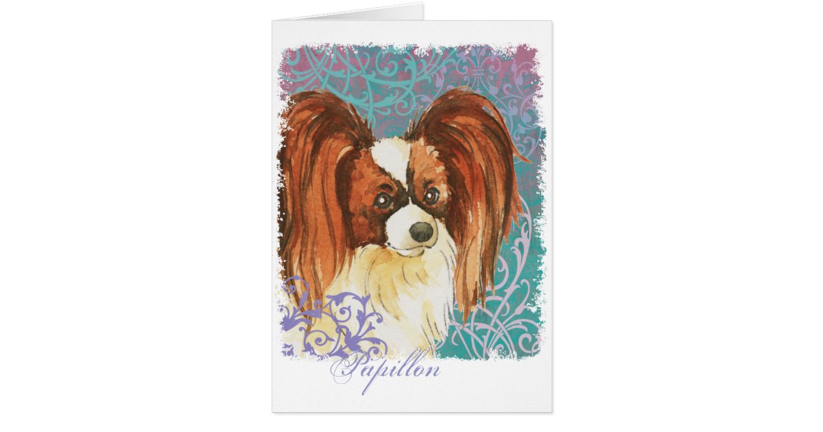 Elegant Papillon Card | Zazzle