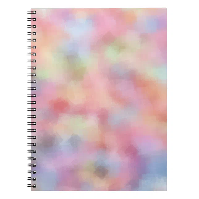 Elegant Pastel Colors Template Modern Red Notebook | Zazzle