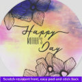 Elegant Pastel Floral Watercolor Mother's Day Classic Round Sticker ...