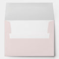Elegant Pastel Pink Hand Drawn Bow Return Address Envelope | Zazzle