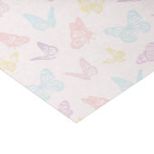 Elegant Pastel Pink Seamless Butterfly Pattern Tissue Paper | Zazzle