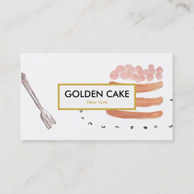 Elegant Pastry/Bakery/Dessert Business Card | Zazzle