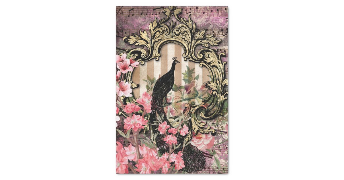 Elegant Peacock Tissue Paper | Zazzle
