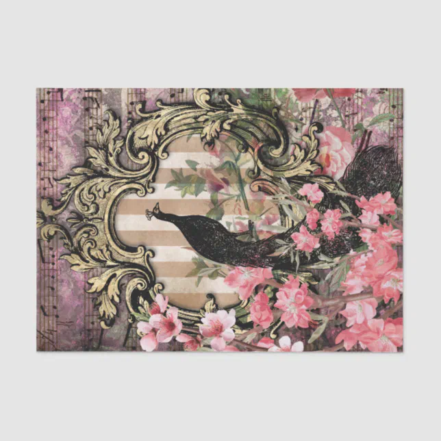 Elegant Peacock Tissue Paper | Zazzle