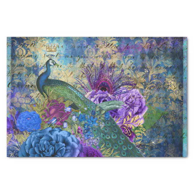 Elegant Peacock Tissue Paper | Zazzle