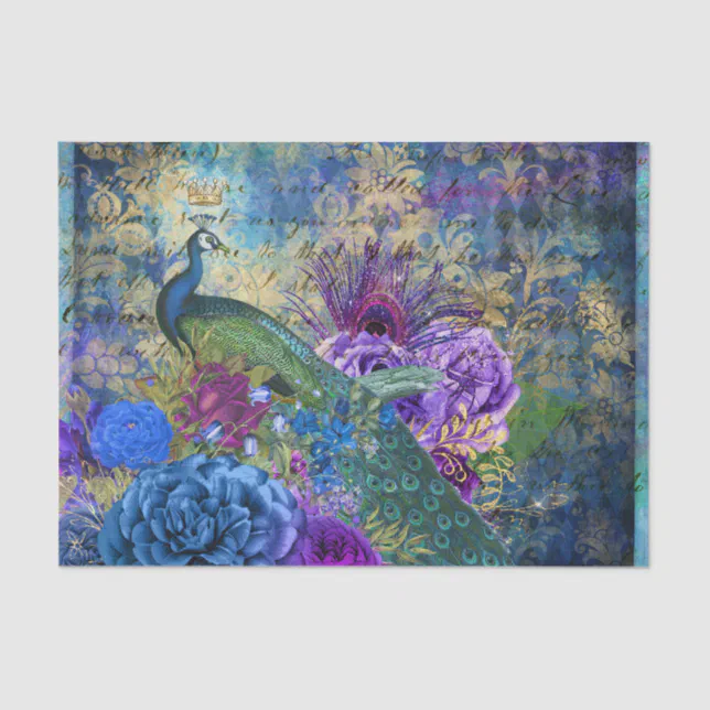 Elegant Peacock Tissue Paper | Zazzle