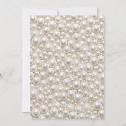 Elegant Pearl Bow Modern Bridal Shower Invitation | Zazzle