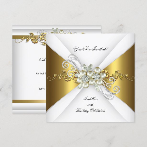 Diamonds And Pearls Invitations | Zazzle