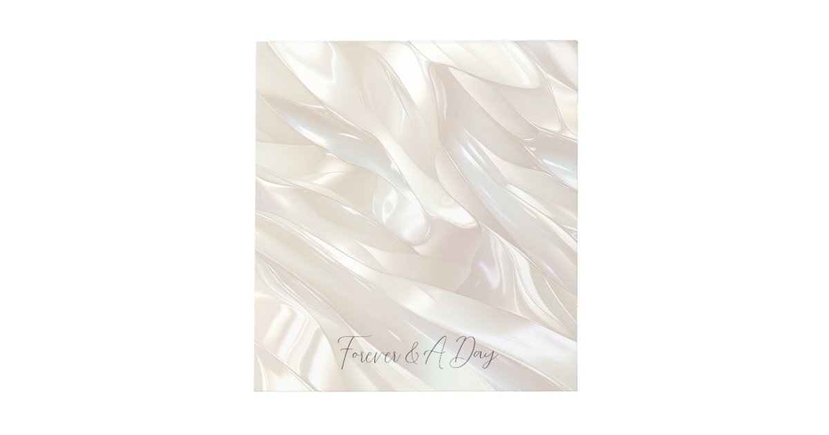 Elegant Pearl White Shell Abstract Notepad | Zazzle