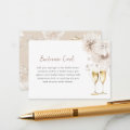 Elegant Pearls and Prosecco Enclosure Card | Zazzle