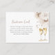 Elegant Pearls and Prosecco Enclosure Card | Zazzle