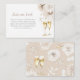 Elegant Pearls and Prosecco Enclosure Card | Zazzle
