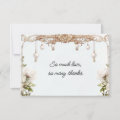 Elegant Pearls and Prosecco Thank You Card | Zazzle