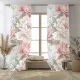 Elegant Peony Seamless Pattern Sheer Curtains | Zazzle
