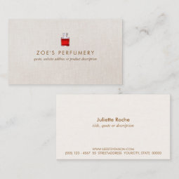 Elegant Perfume Business Card | Zazzle
