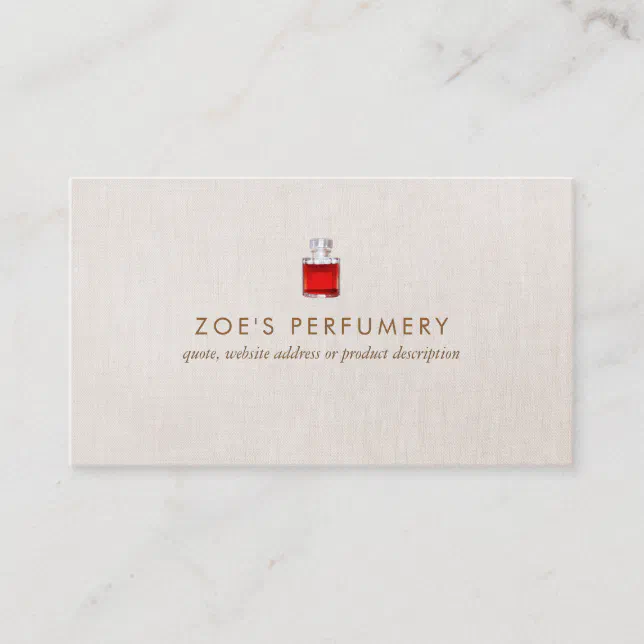 Elegant Perfume Business Card | Zazzle