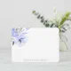 Elegant Periwinkle Blue Floral Personal Stationery Note Card | Zazzle