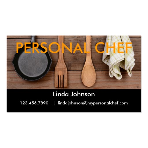 Elegant Personal Chef Business Card | Zazzle