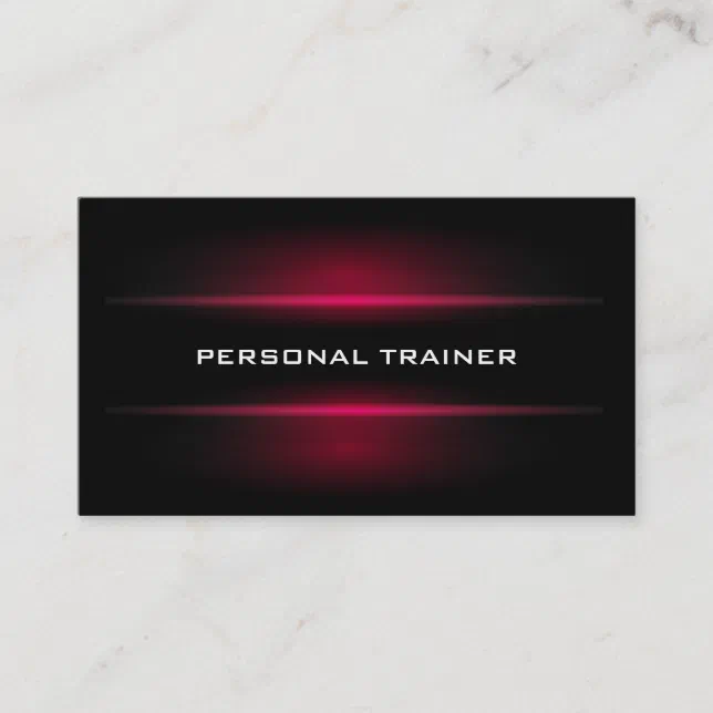 Elegant Personal Trainer Business Card | Zazzle
