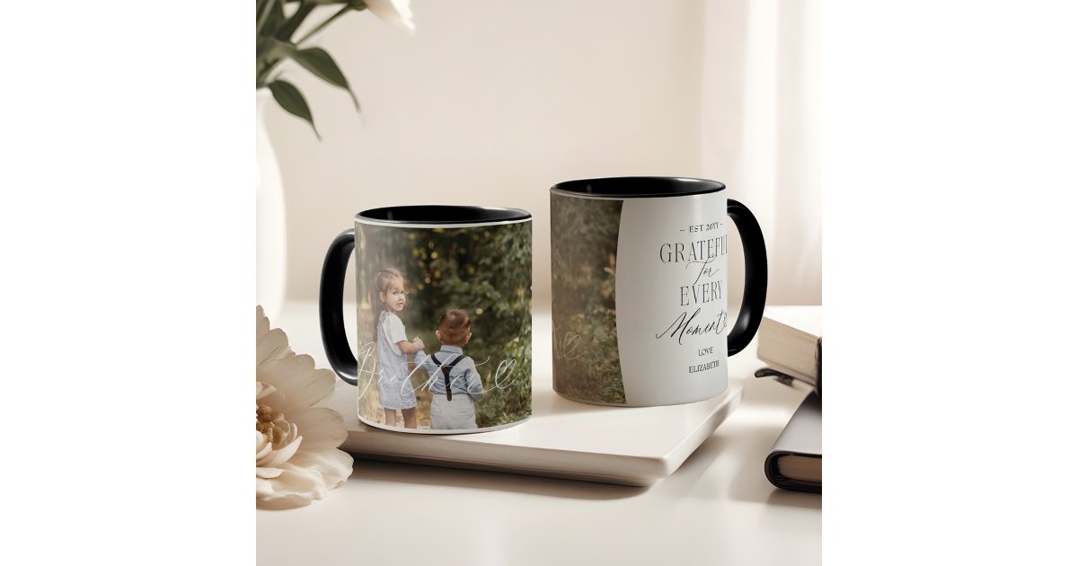 Elegant Personalized Brother Photo BFF Keepsake Mug | Zazzle