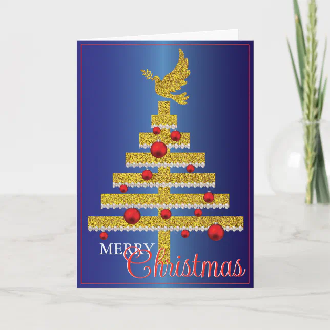 Elegant Personalized Christmas Card | Zazzle