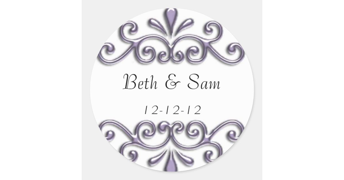 Elegant Personalized Envelope Seal Stickers | Zazzle