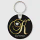 Elegant Personalized Gold Monogrammed Letter K Keychain | Zazzle