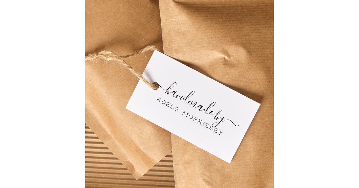 Elegant Personalized Handmade By Rubber Stamp | Zazzle