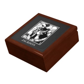 Elegant Personalized Keepsake Box Western Cowboy | Zazzle