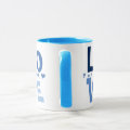Elegant Personalized LOVE, Name in Blue Typography Mug | Zazzle