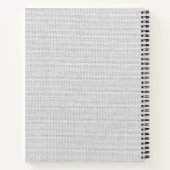 Elegant Personalized Minimalist Linen Name Intials Notebook | Zazzle