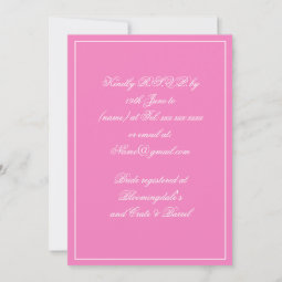 Elegant Personalized Modern Classic Bridal Shower Invitation | Zazzle