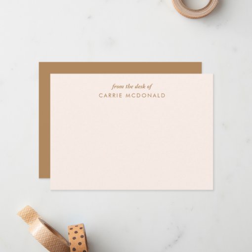 Elegant Personalized Stationery Note Card | Zazzle