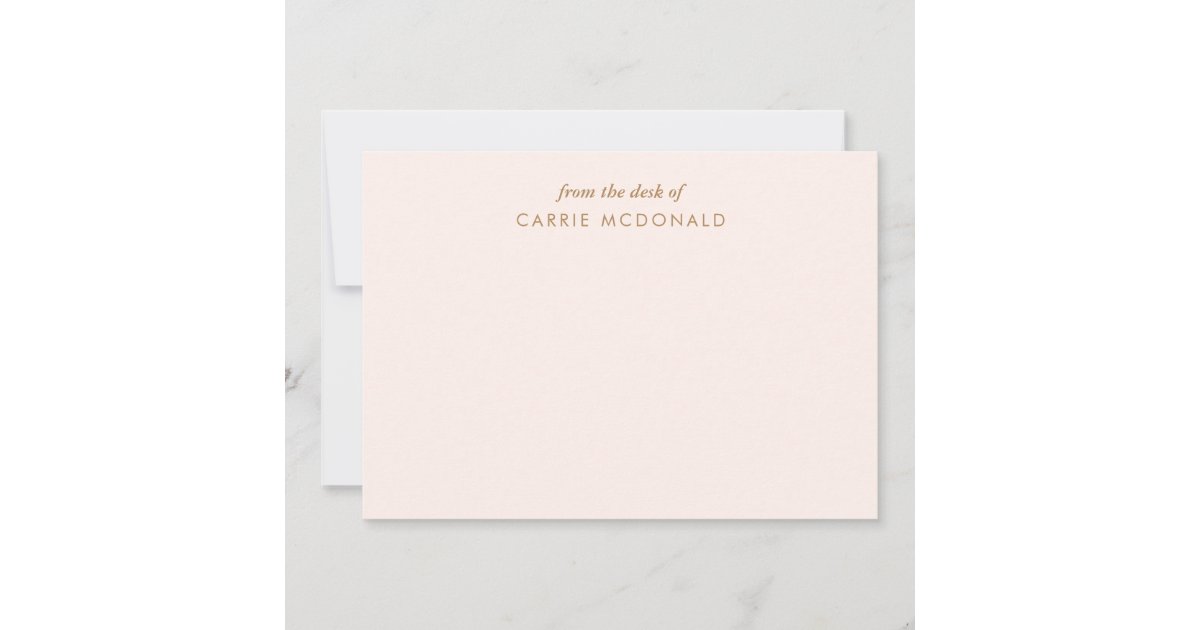 Elegant Personalized Stationery Note Card | Zazzle