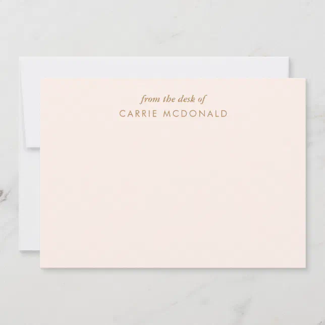 Elegant Personalized Stationery Note Card | Zazzle