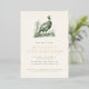 Elegant Pheasant Hunting Green Adult Birthday Foil Invitation | Zazzle