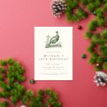 Elegant Pheasant Hunting Green Adult Birthday Foil Invitation | Zazzle