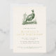Elegant Pheasant Hunting Green Adult Birthday Foil Invitation | Zazzle